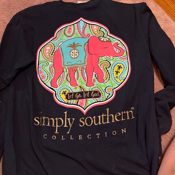 Simply Southern | Tops | Simply Southern Elephant Shirt | Poshmark